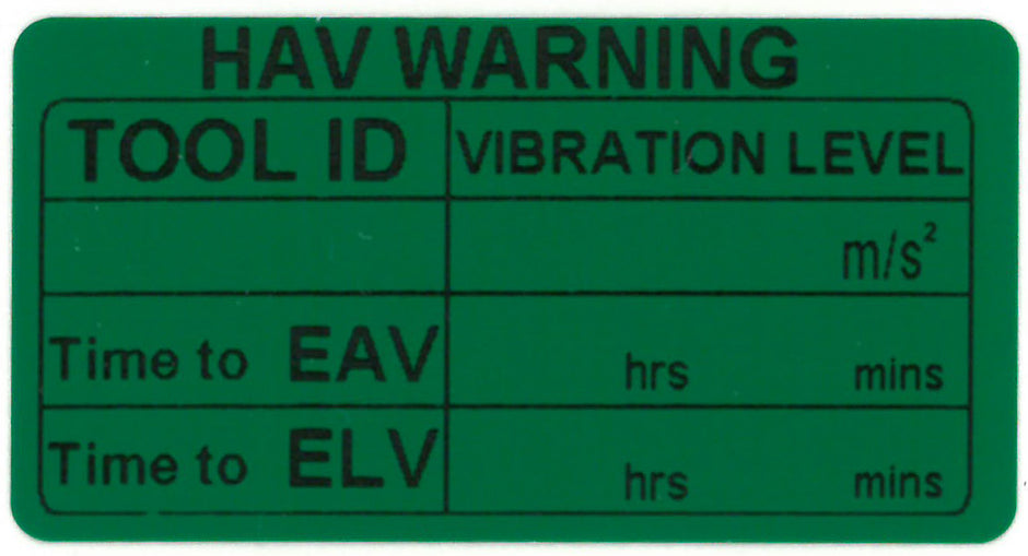 Vibration Tags and Labels