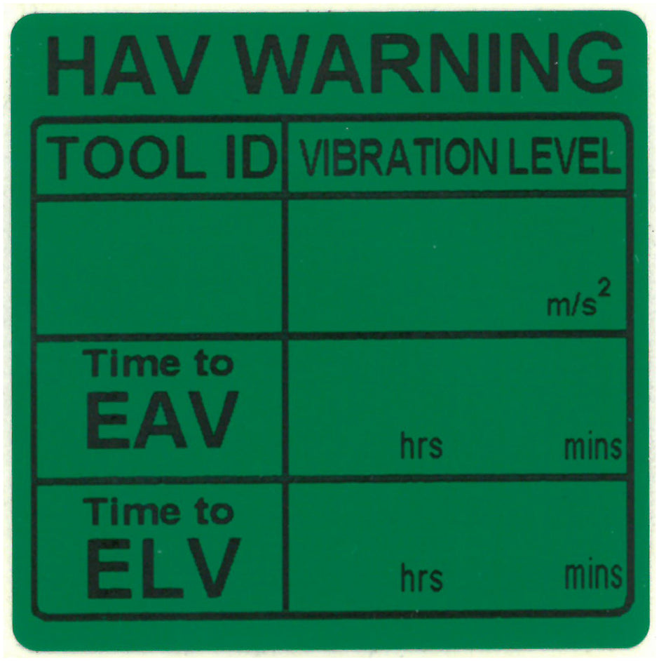 Vibration Tags and Labels