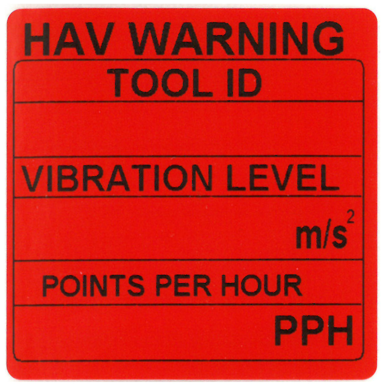HAV Label Points Per Hour