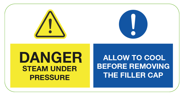 Allow To Cool Warning Labels